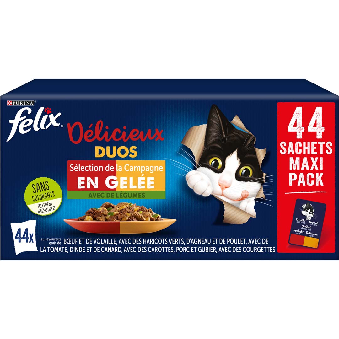 Sachets chat Effilés Duos Campagne | FELIX® | Purina FR