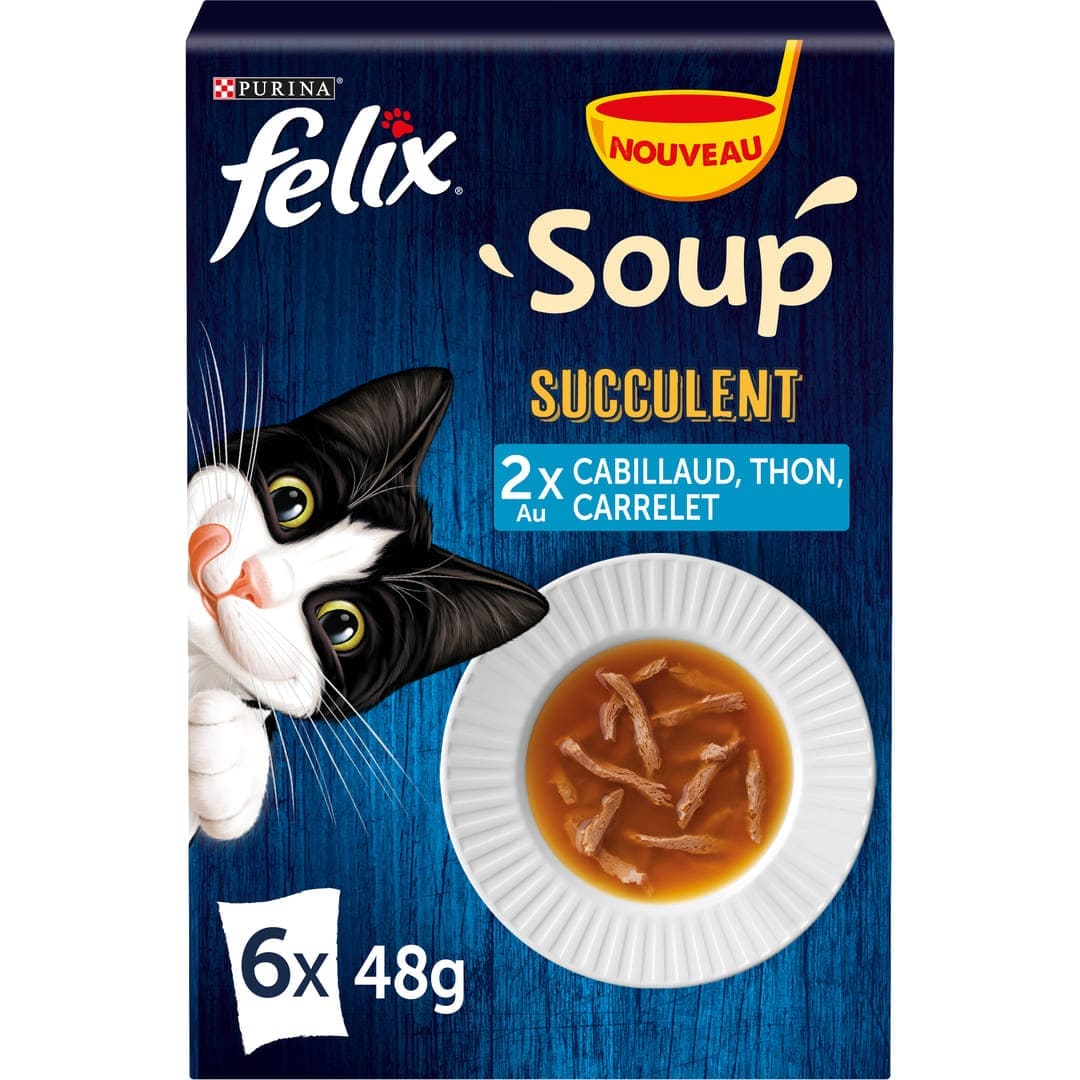 Sachets pour chat - Soup Succulent - sélection poisson | FELIX®