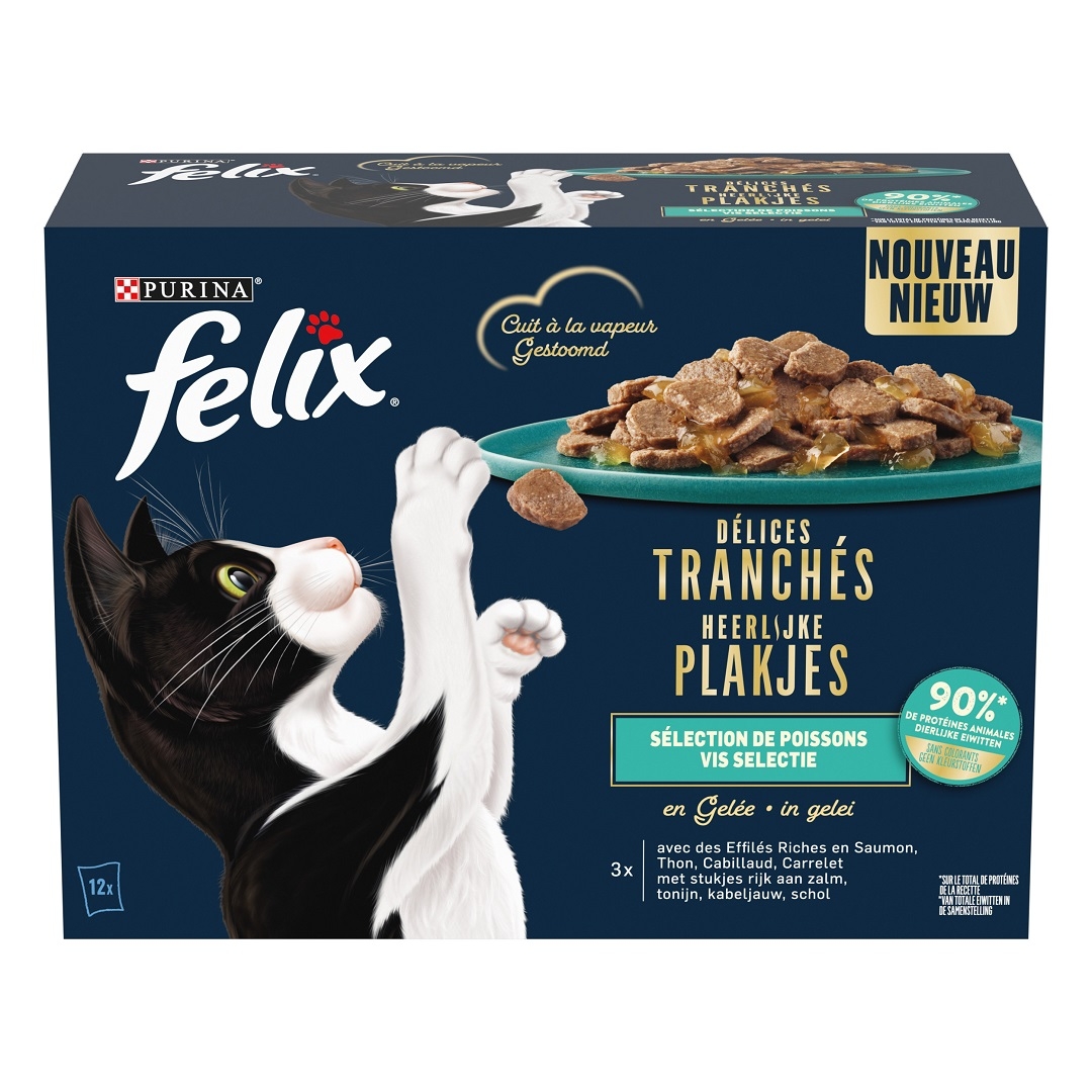 Délices tranchés pour chat Sélection de Poissons | FELIX® | Purina FR