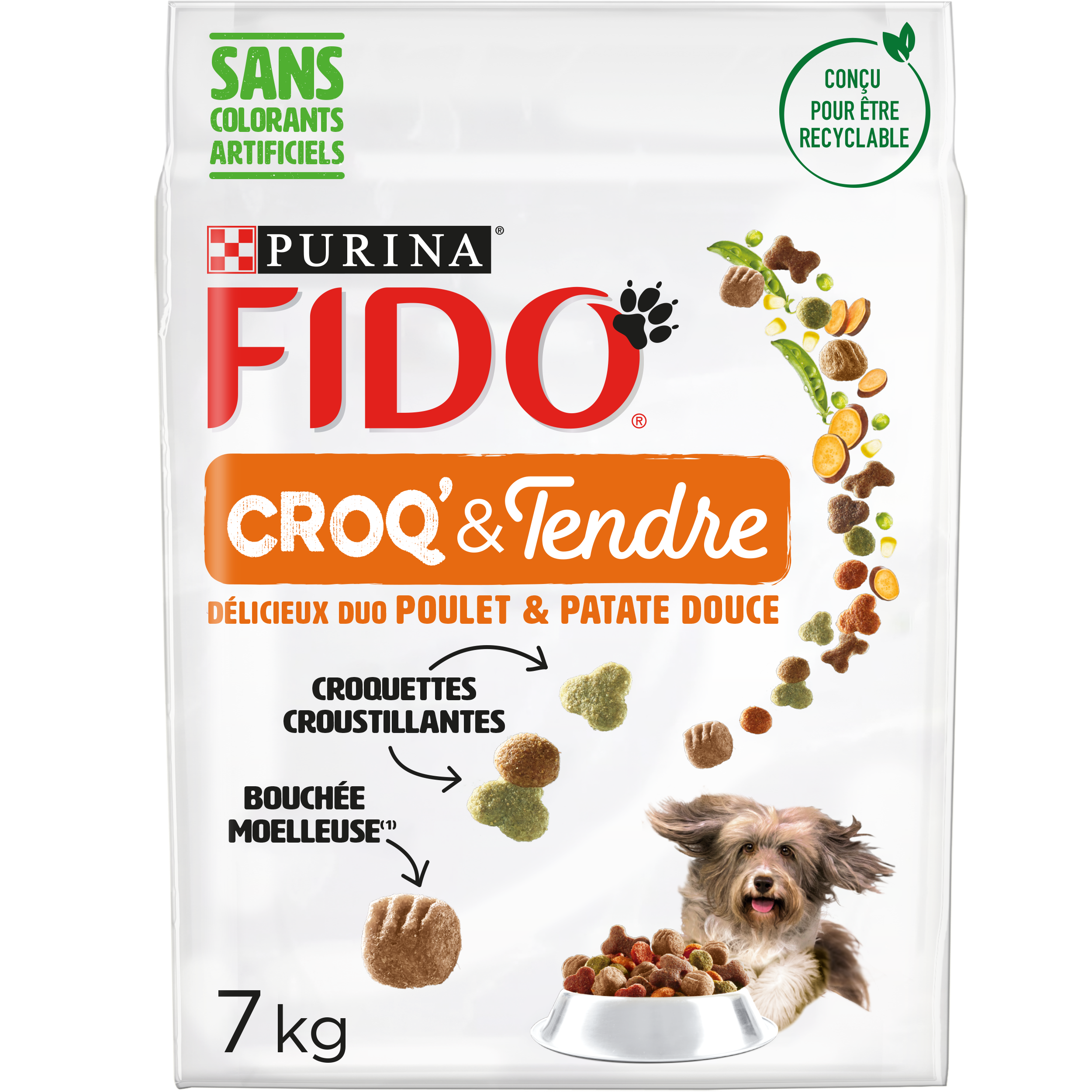 Croquettes Chien CROQ’ & TENDRE Délicieux Duo | FIDO® | Purina FR
