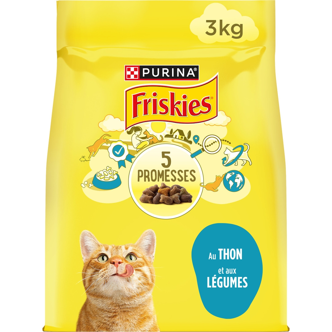 Croquettes pour Chat - Thon et aux Légumes | FRISKIES®