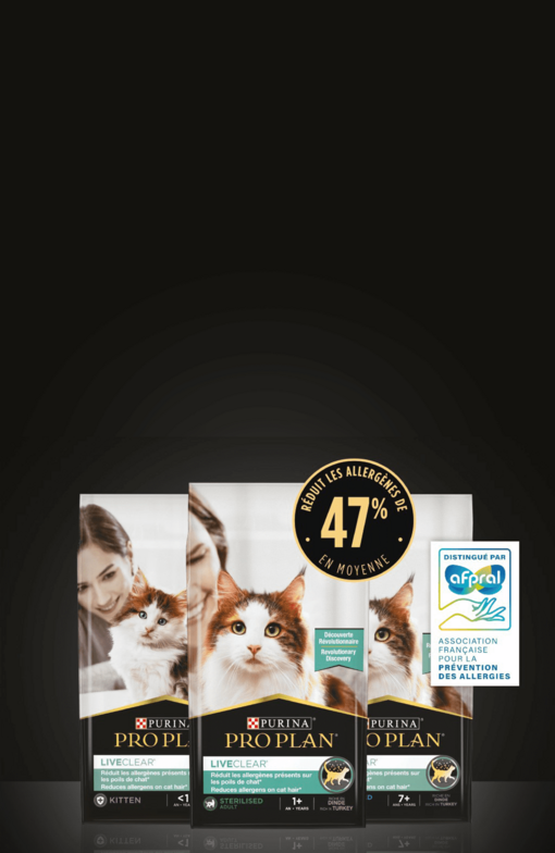 Pro Plan Liveclear : Croquettes anti-allergie chat | Purina FR